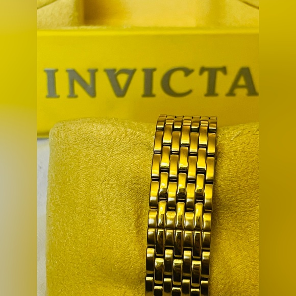 Invicta | Accessories | 6mm Gold Tone Stainless Steel Invicta Watch 16 ...